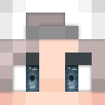 Skin White-haired guy in a cap for Minecraft